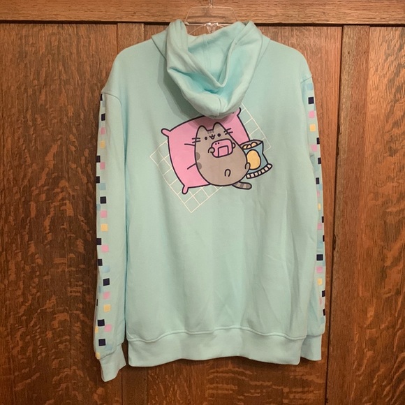 Pusheen | Tops | Pusheen Gamer Zip Up Hoodie M Medium Nwt | Poshmark